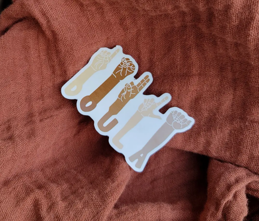 ASL 'Doula' Sticker – Hello Postpartum