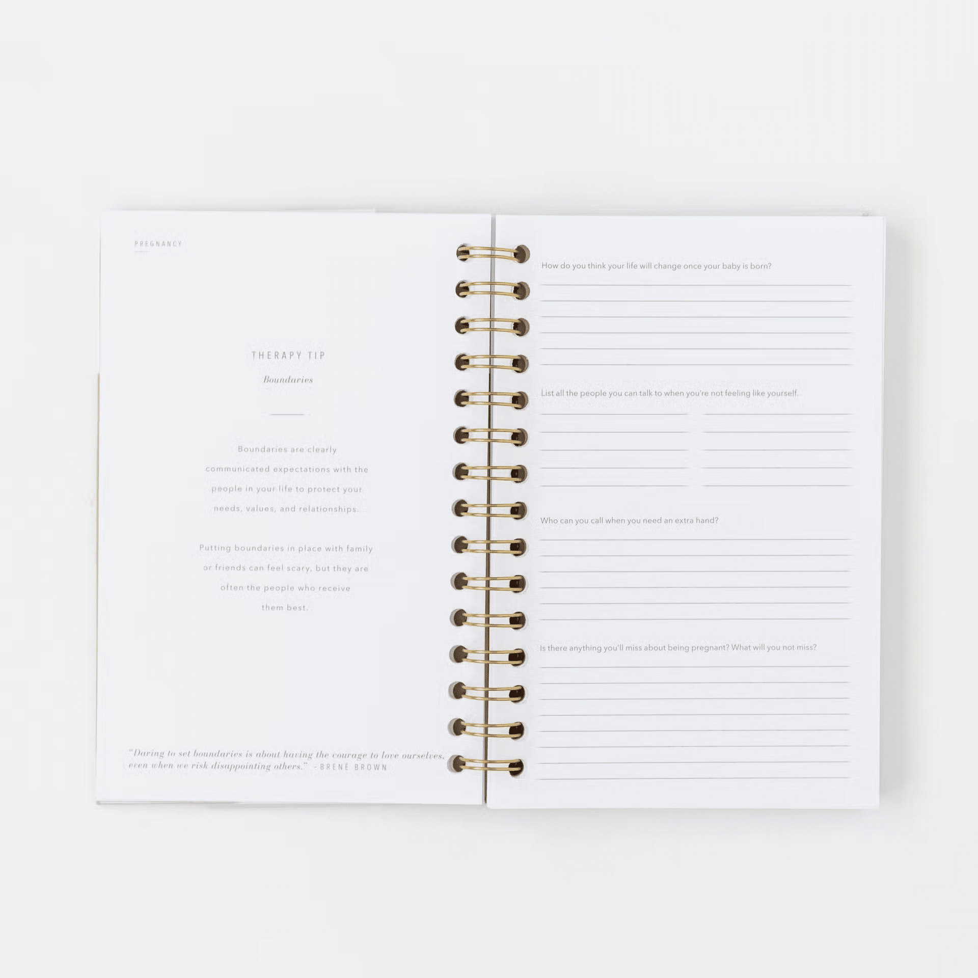 Coil-Bound Postpartum Journal – Hello Postpartum